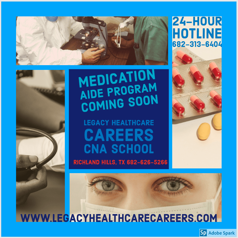 How to Become a Medication Aide, a.k.a Medication Technician – Legacy ...